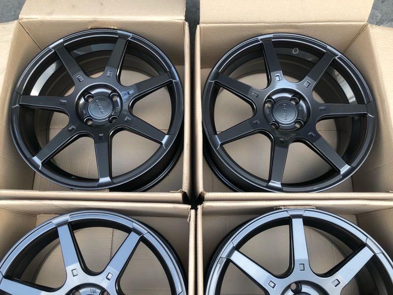 17" Rota GTR Gunmetallic Mags 4Holes pcd 100, Car Parts & Accessories ...