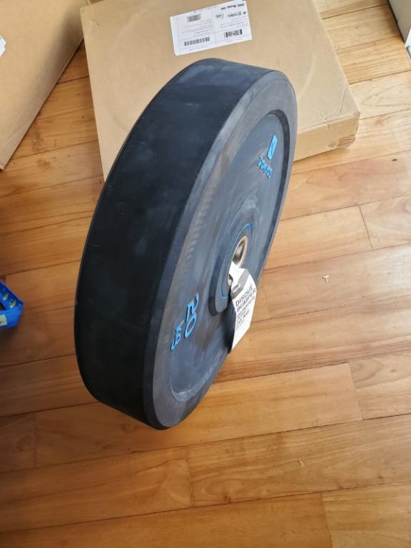 2 x Weightlifting Bumper Disc 20 kg (DOMYOS - BRAND NEW, never been ...