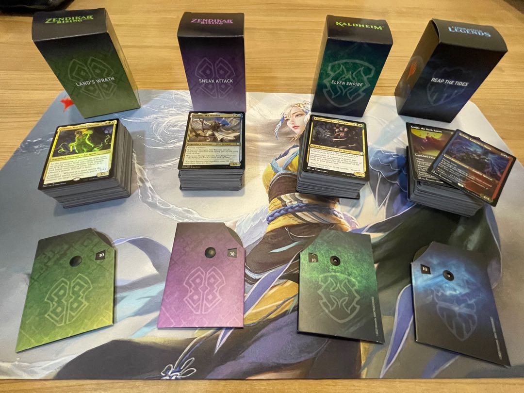 MTG 4 Commander Decks Bundle, Hobbies & Toys, Toys & Games on Carousell