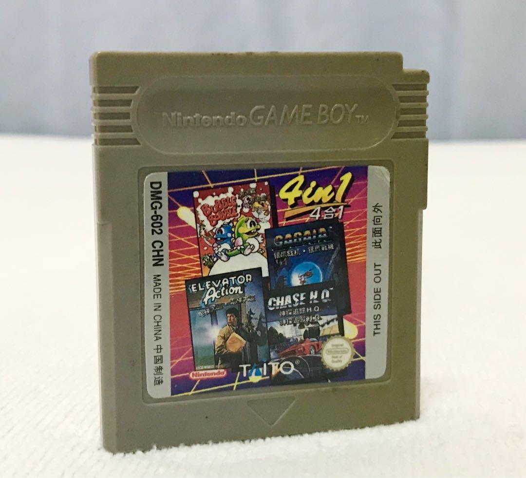 萬信 港版 Gameboy GB game Taito 4合1, 電子遊戲, 電子遊戲, Nintendo 任天堂 - Carousell