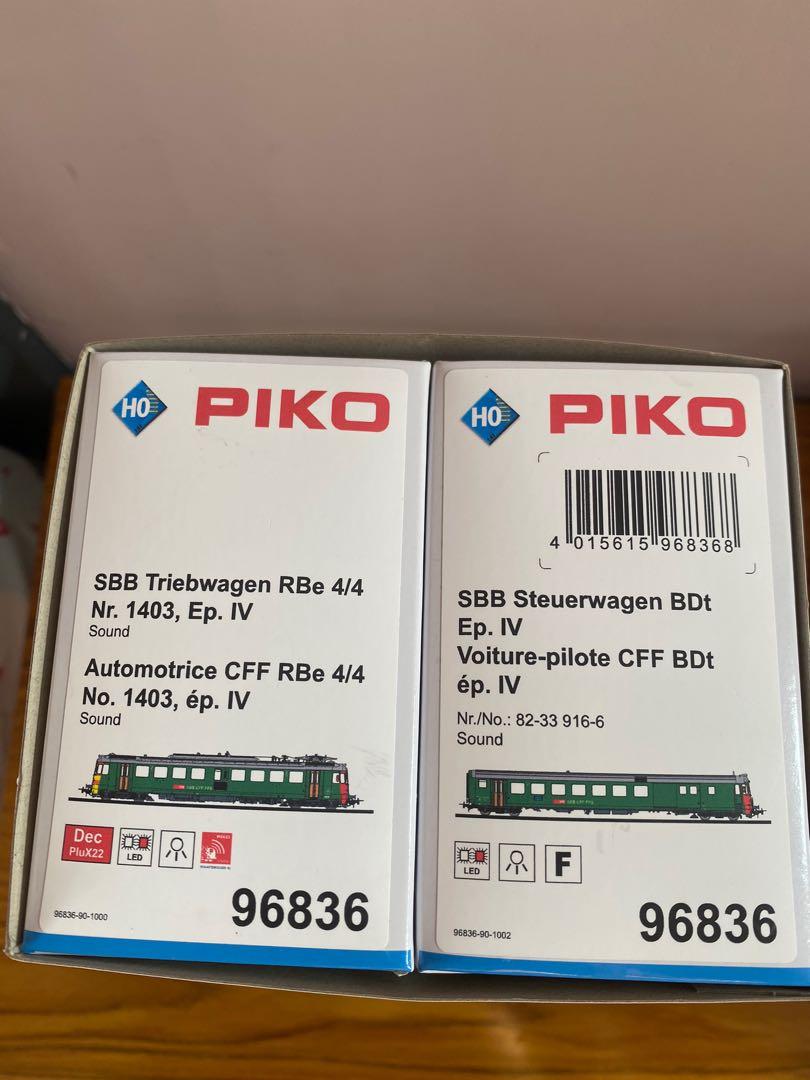 全新 PIKO EXPERT 96836 SBB triebwagen RBe4/4 DCC音效火車模型, 興趣及遊戲, 玩具 & 遊戲類 ...