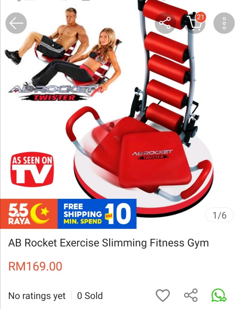 Ab Rocket Twister Exercise Fitness Gym, Sports Equipment, Exercise ...