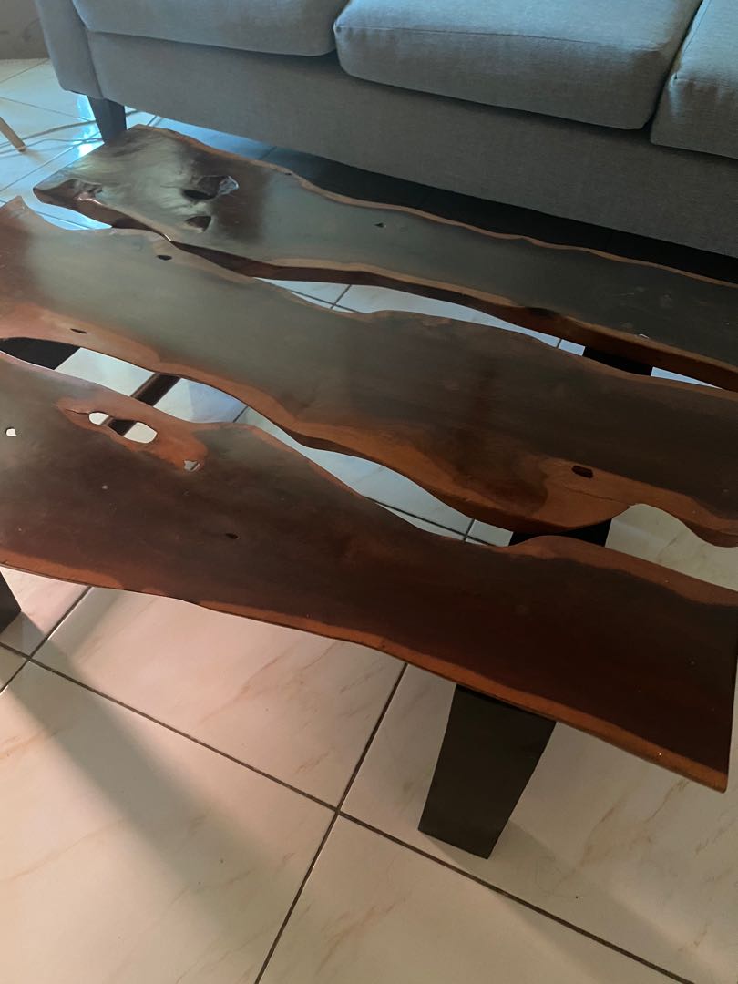 Acacia Wood Coffee/Center Table, Furniture & Home Living, Furniture ...