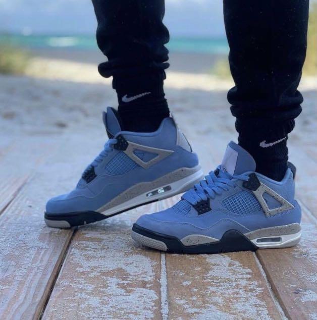 AJ4 University Blue, Men's Fashion, Footwear, Sneakers on Carousell