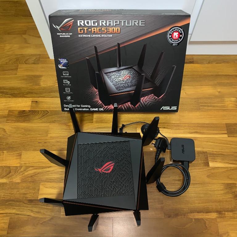 ASUS ROG Rapture GT-AC5300 Extreme Gaming Router, Computers & Tech ...