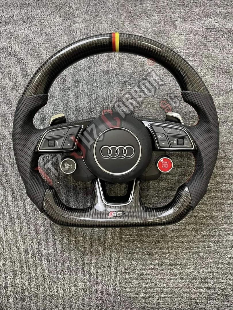 Audi RS Carbon fiber steering wheel, Car Accessories, Accessories on ...