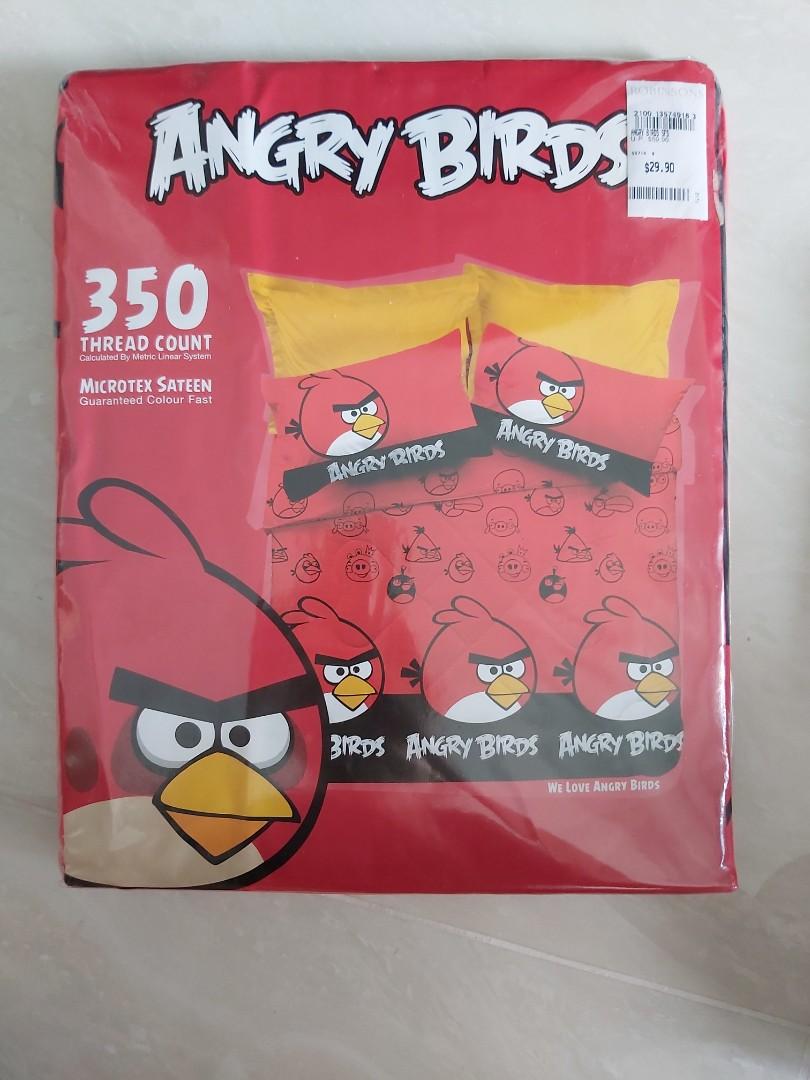 Angry Bird Bedsheet Set, Furniture & Home Living, Furniture, Bed Frames ...