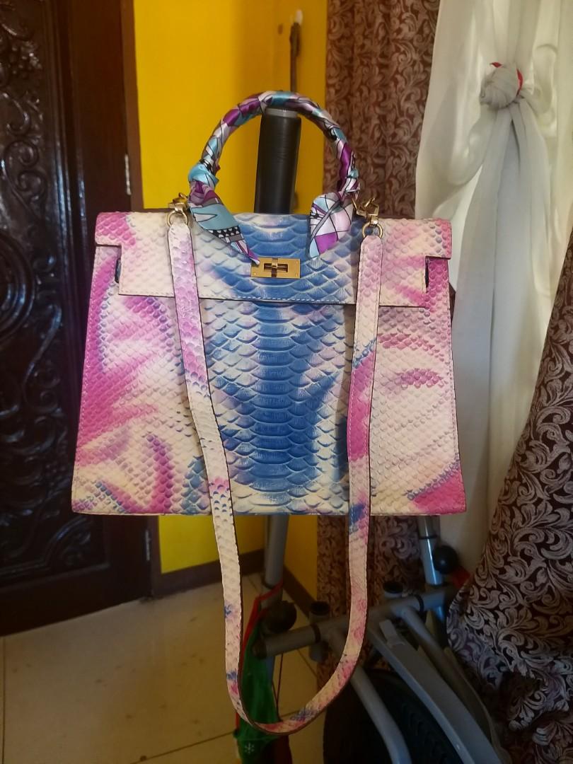 Hermes Birkin Snake-like Leather, Women's Fashion, Bags & Wallets ...