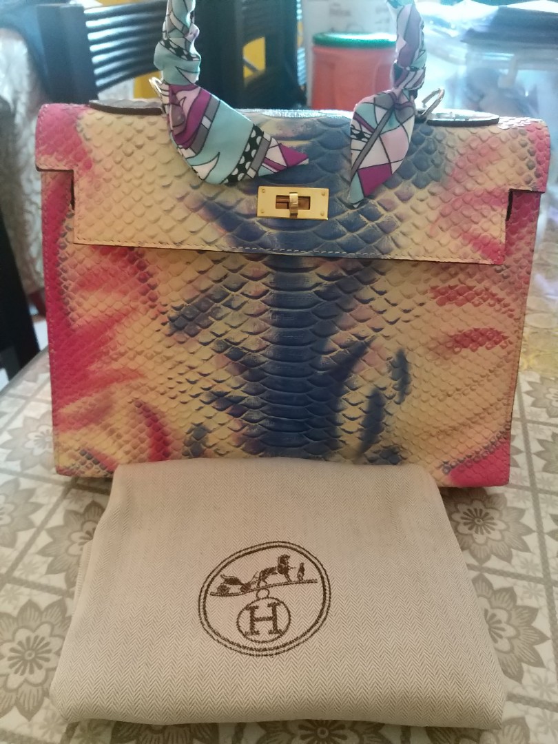 Hermes Birkin Snake-like Leather, Women's Fashion, Bags & Wallets ...