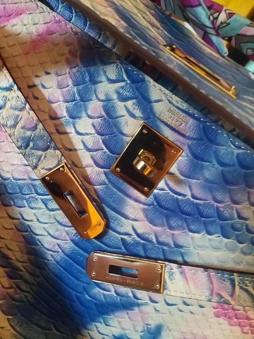 Hermes Birkin Snake-like Leather, Women's Fashion, Bags & Wallets ...