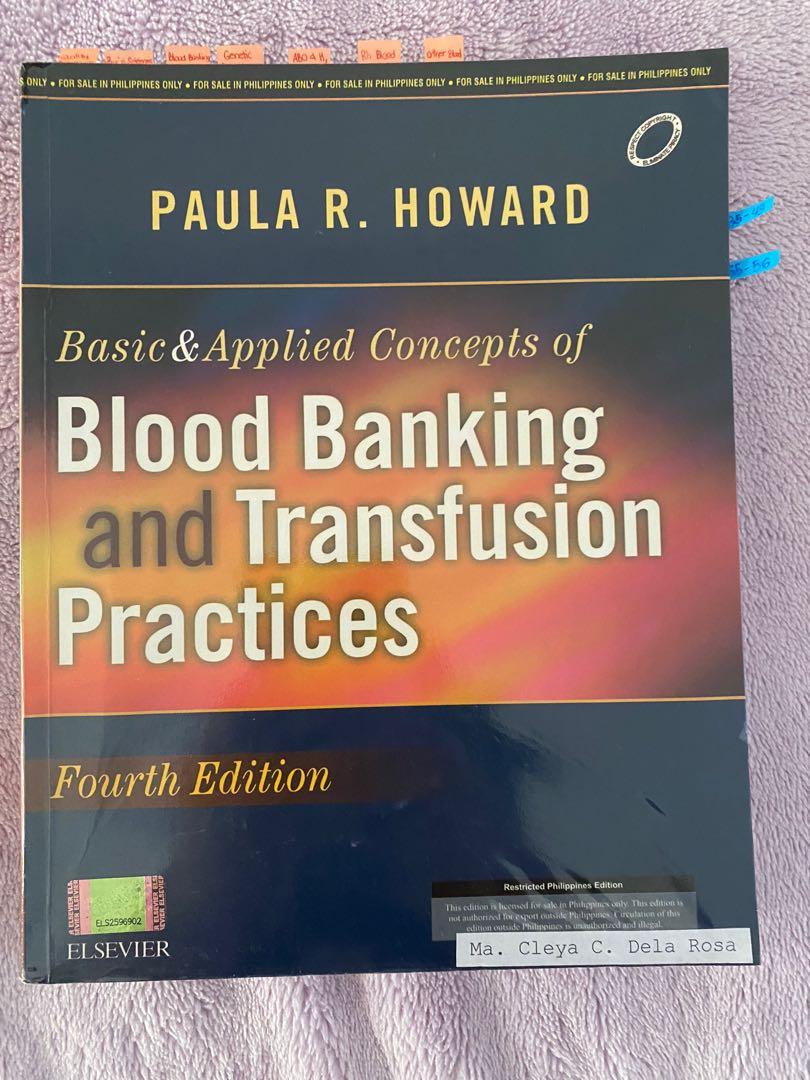Blood Banking by Howard MedTech book, Hobbies & Toys, Books & Magazines ...