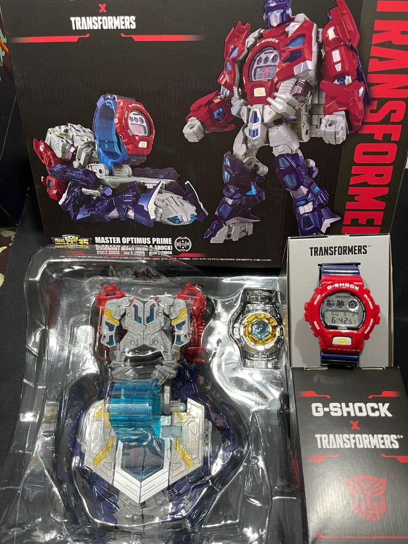 Casio G-Shock Transformers Optimus Prime full set signed by Kikuo Ibe ...