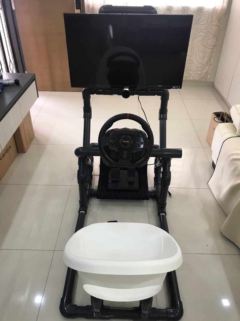 DIY PVC SIM Racing Rig, Video Gaming, Gaming Accessories, Game Gift ...