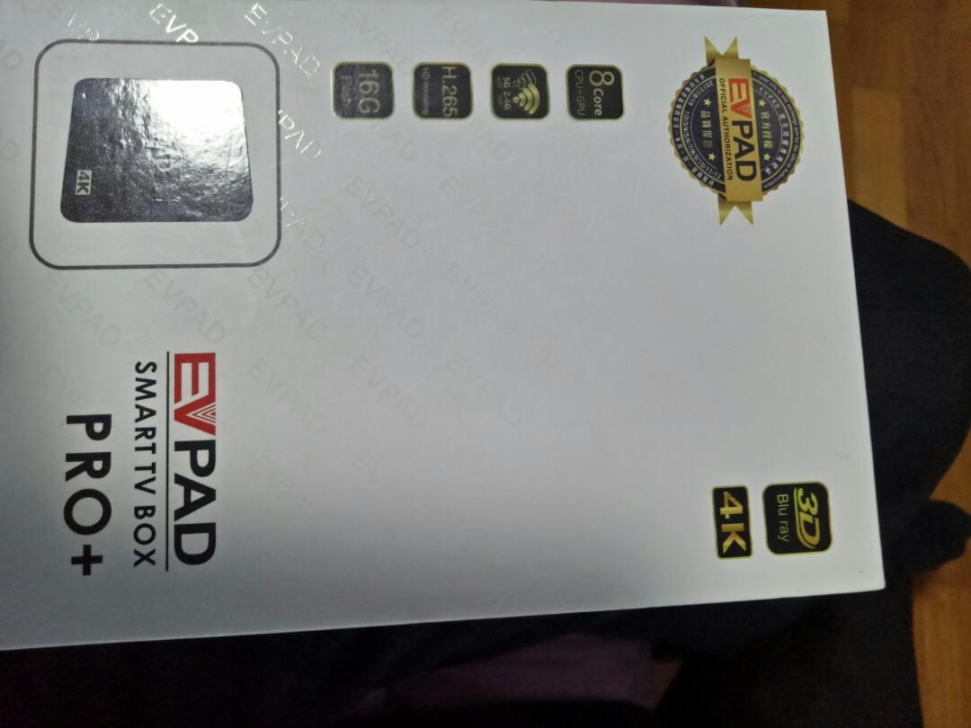 evpad pro plus (4k), TV & Home Appliances, TV & Entertainment, TV Parts & Accessories on Carousell