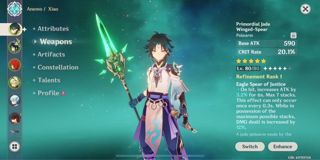 GENSHIN IMPACT C2 VENTI C1 XIAO WITH PJS DILUC SKYWARD PRIDE, Video ...