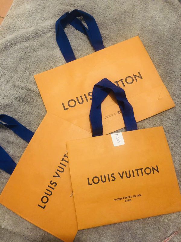 Legit LV paper bags small, Luxury, Bags & Wallets on Carousell