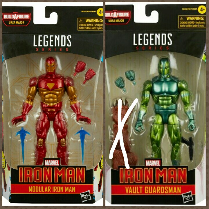 Marvel legends ursa major wave modular ironman & vault guardsman ...