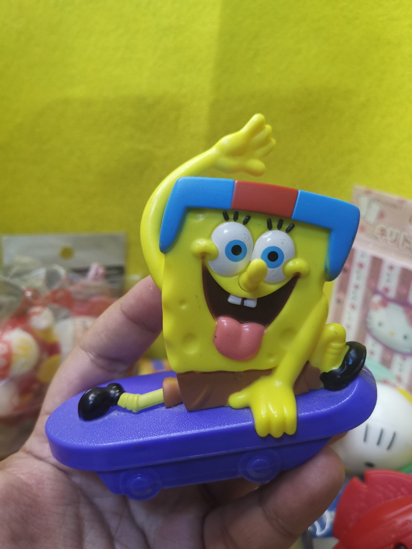 McDo Spongebob on Skateboard, Hobbies & Toys, Toys & Games on Carousell