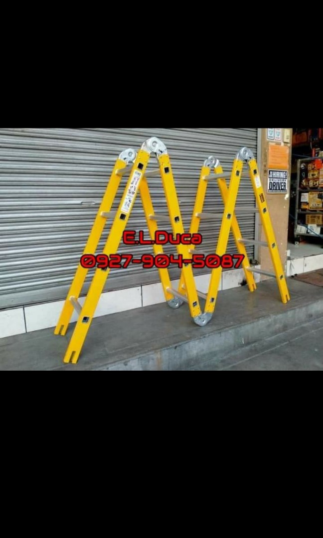 MEGA JAPAN Multi-purpose Folding Ladder - High Quality Aluminum ...