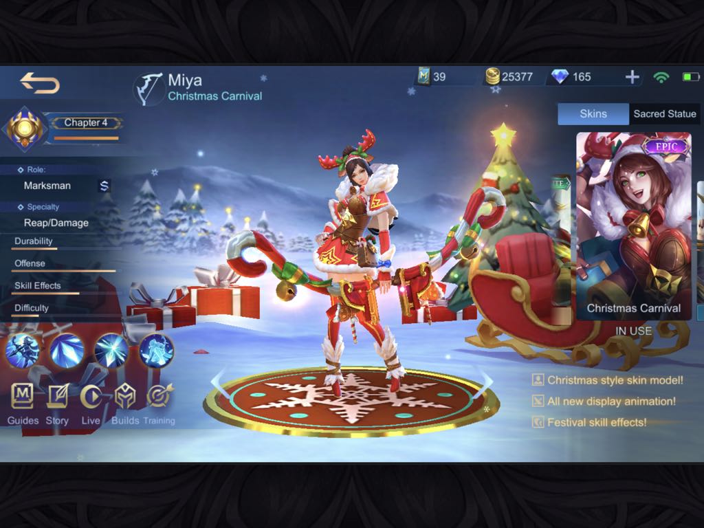 Mlbb / ML Account 10 epic skins, Video Gaming, Gaming Accessories, Game ...