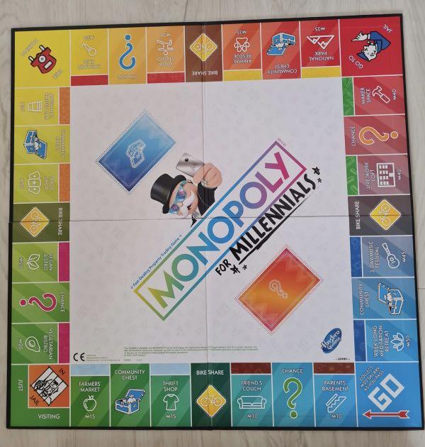 Monopoly (Millenial Edition), Hobbies & Toys, Toys & Games on Carousell