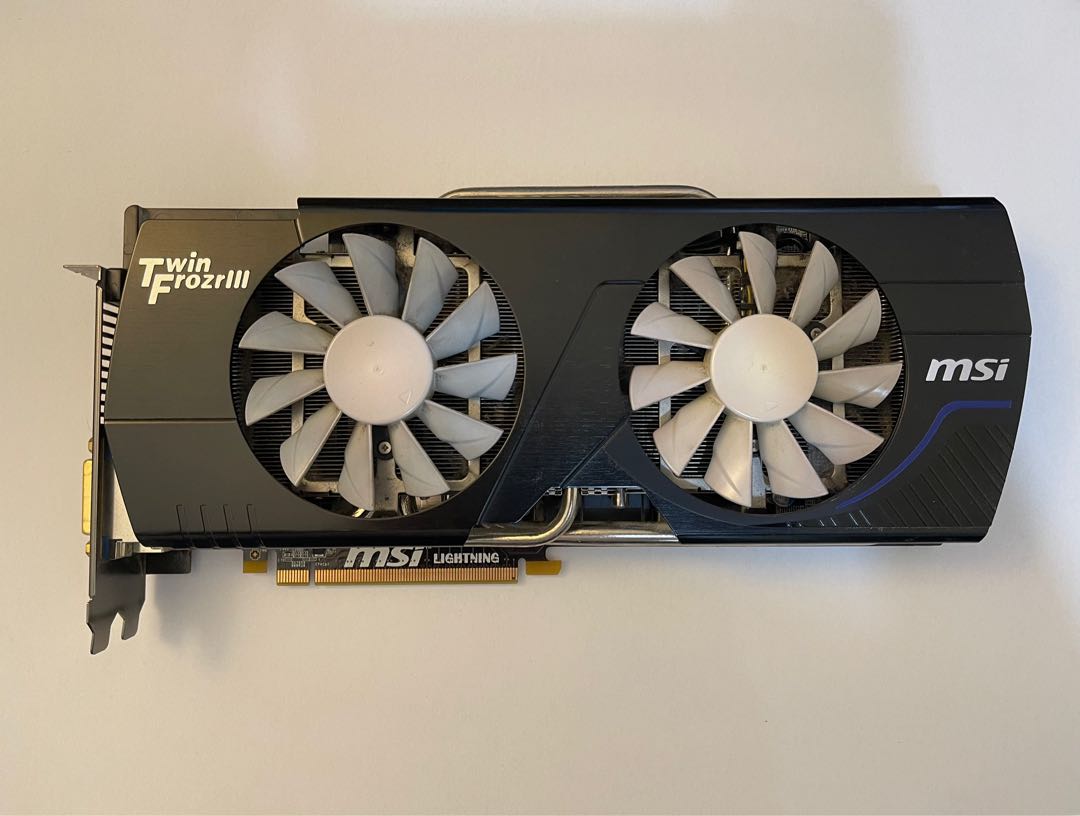 MSI GTX 580 lightning graphics card 1.5GB, 電腦＆科技, 手提電腦 on Carousell