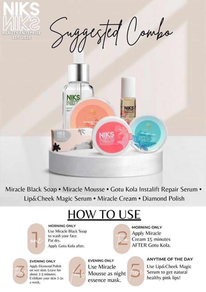 Niks Skin Bundle, Beauty & Personal Care, Face, Face Care on Carousell