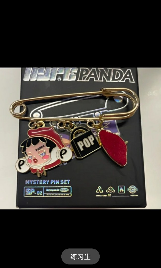 Popmart hype panda skull panda pin, Hobbies & Toys, Toys & Games on ...