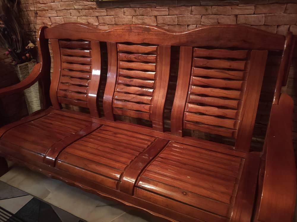 SOFA KAYU 1 SET, Furniture & Home Living, Furniture, Sofas on Carousell