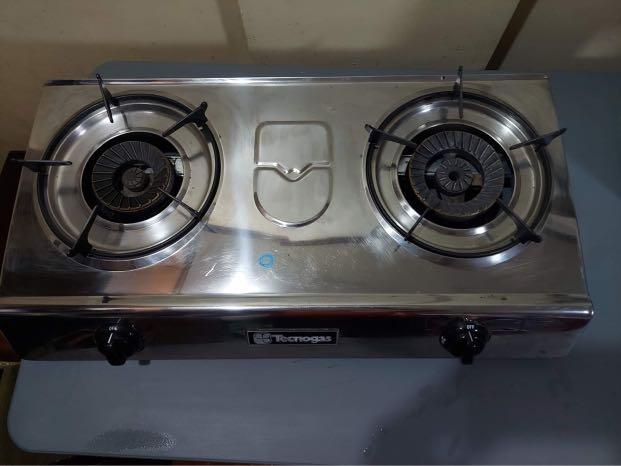 Tecnogas 2 Gas Burners Vortex Stove GS-200BCSS (with empty SOLANE tank ...