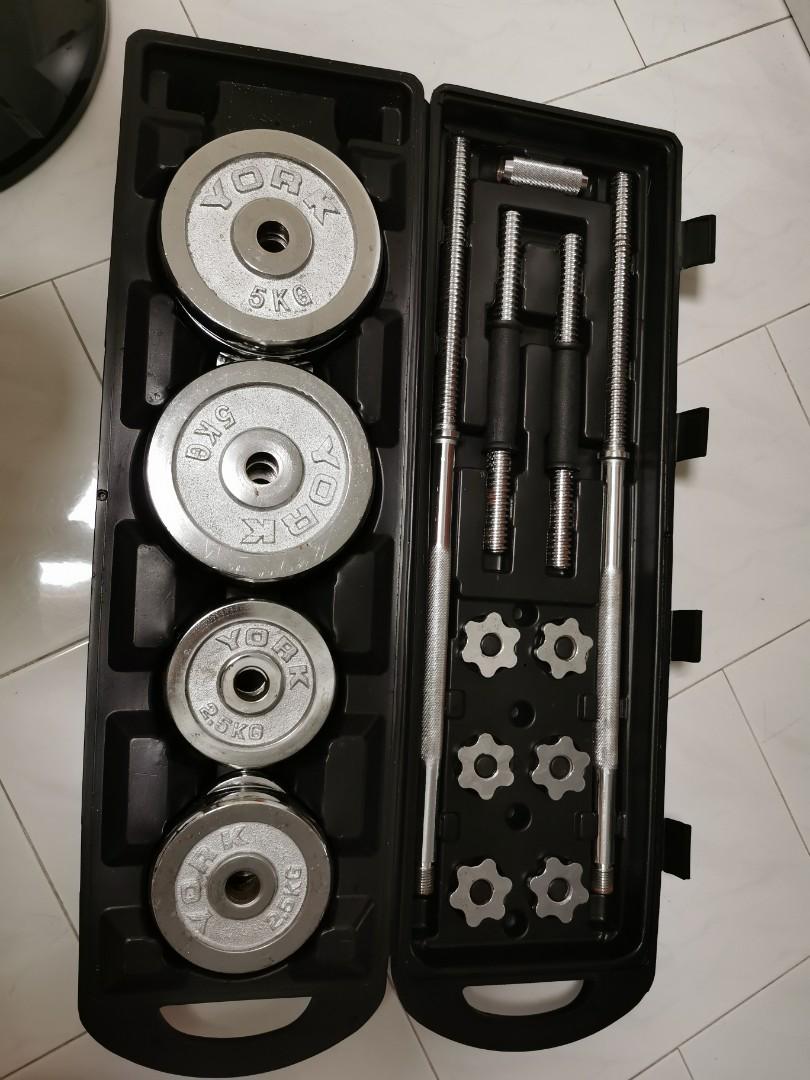 Total 50kg weights gym, Sports Equipment, Exercise & Fitness, Weights ...