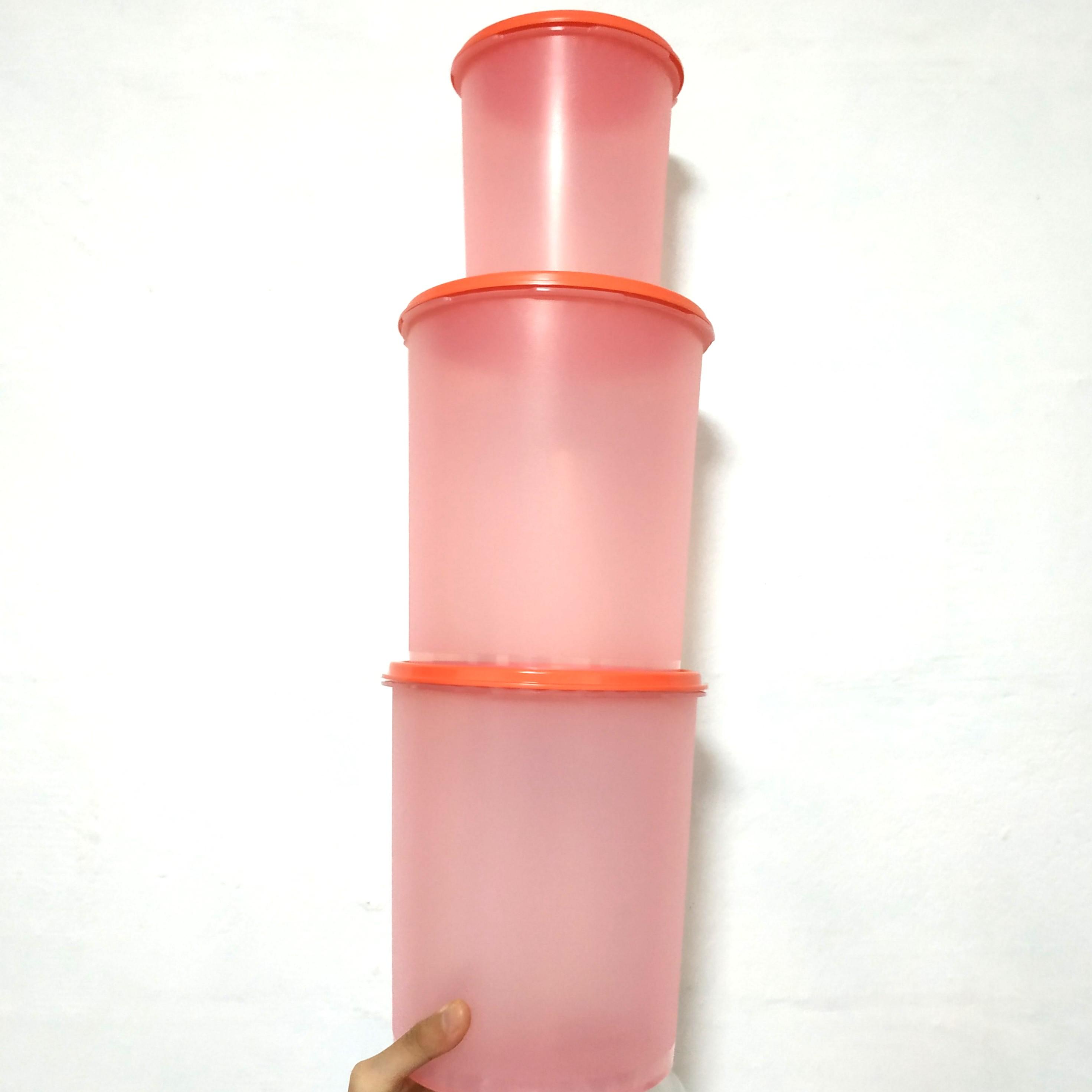 Tupperware 3L One Touch Deco Topper Container Set of 2 + Free 1L Topper ...