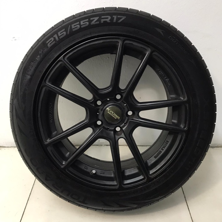 17'' Sport Rims w Tyres 5x114.3 (SR972), Car Accessories, Tyres & Rims ...