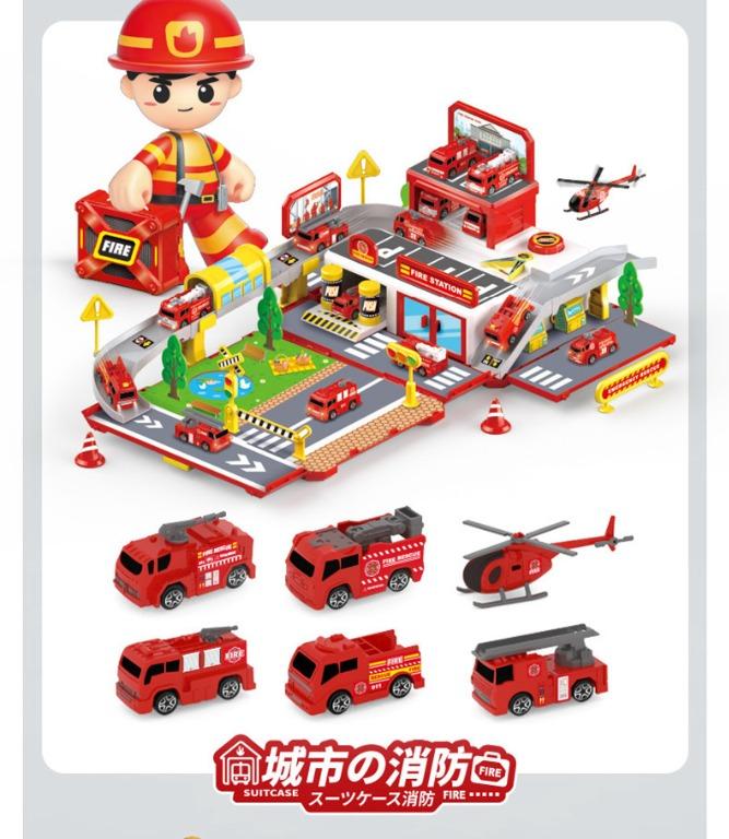 2021 Popular Fire Station/ Police Station Play Set Orbit Assembly ...