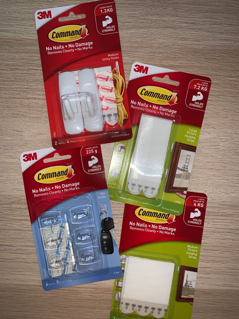 3M Command Hooks, Furniture & Home Living, Bathroom & Kitchen Fixtures ...