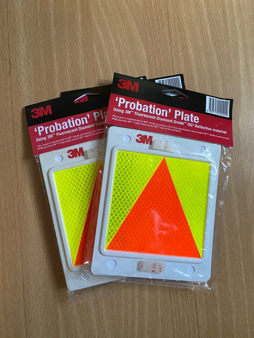 3M Probation Plates, Car Accessories, Accessories on Carousell