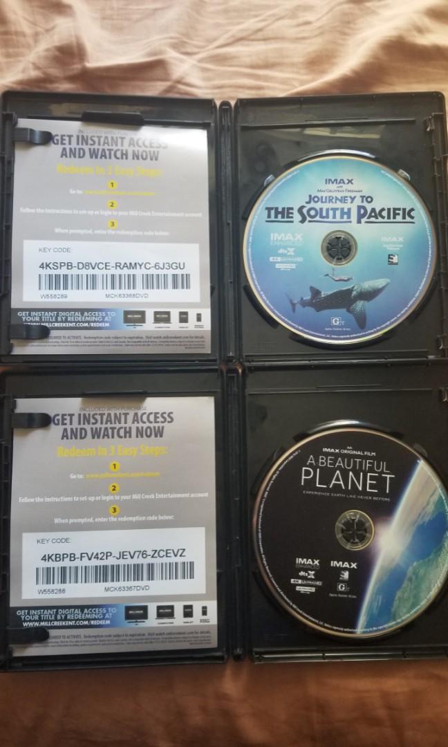 放售一套 2隻4k Ultra HD IMAX ENHANCED Demo disc, 興趣及遊戲, 收藏品及紀念品, 明星周邊 ...