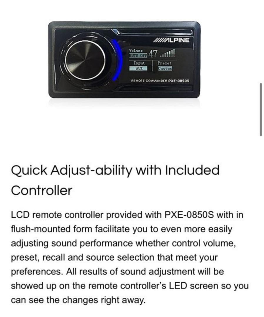 PXE0850X(BT) - Alpine DSP, Audio, Soundbars, Speakers & Amplifiers on ...
