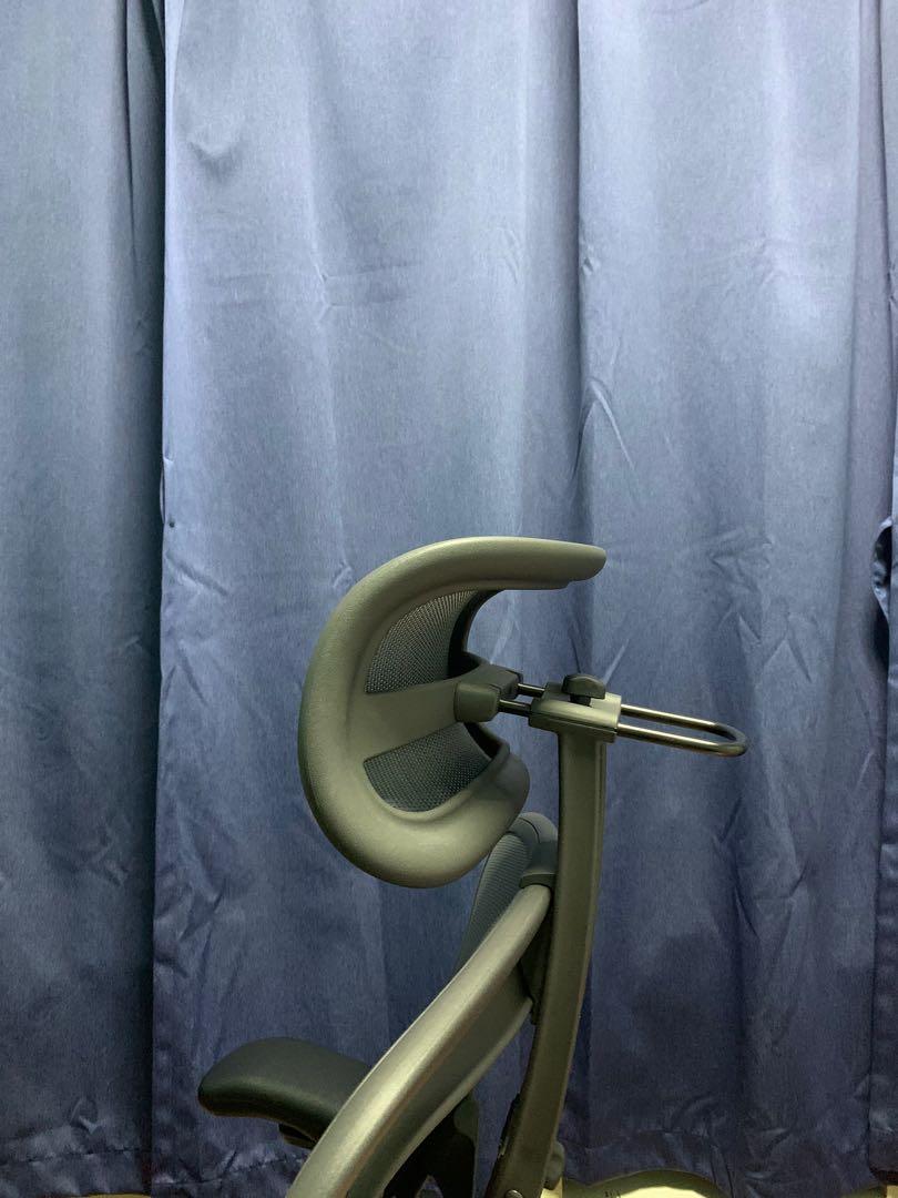 Atlas Headrest for Herman Miller Aeron (Graphite), Furniture & Home ...