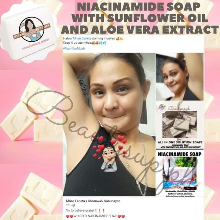 Bella Suprina Niacinamide Soap With Sunflower Oil And Aloevera Extract