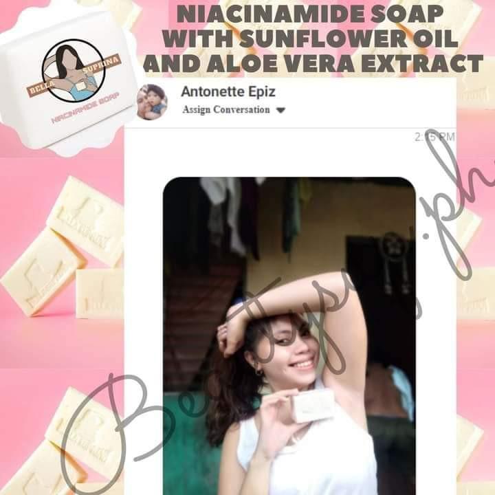 Bella Suprina Niacinamide Soap With Sunflower Oil And Aloevera Extract