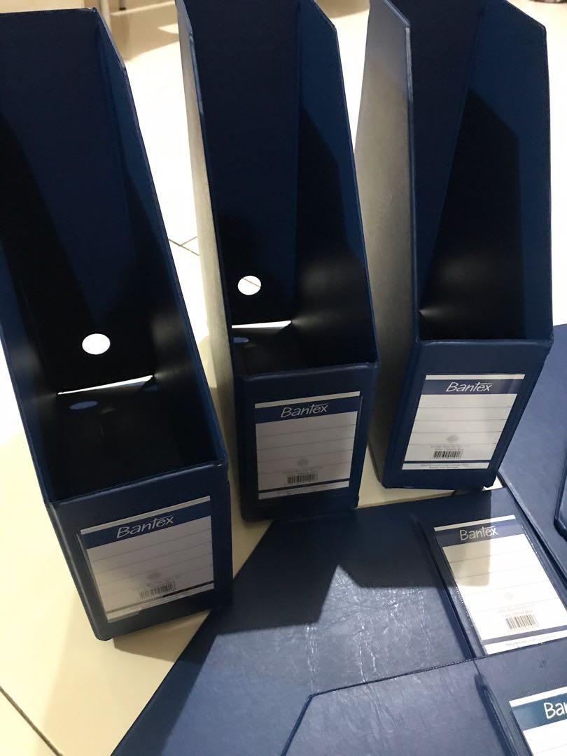 Box File BANTEX Jumbo 4011-01 Folio 100mm Blue, Buku & Alat Tulis, Alat ...