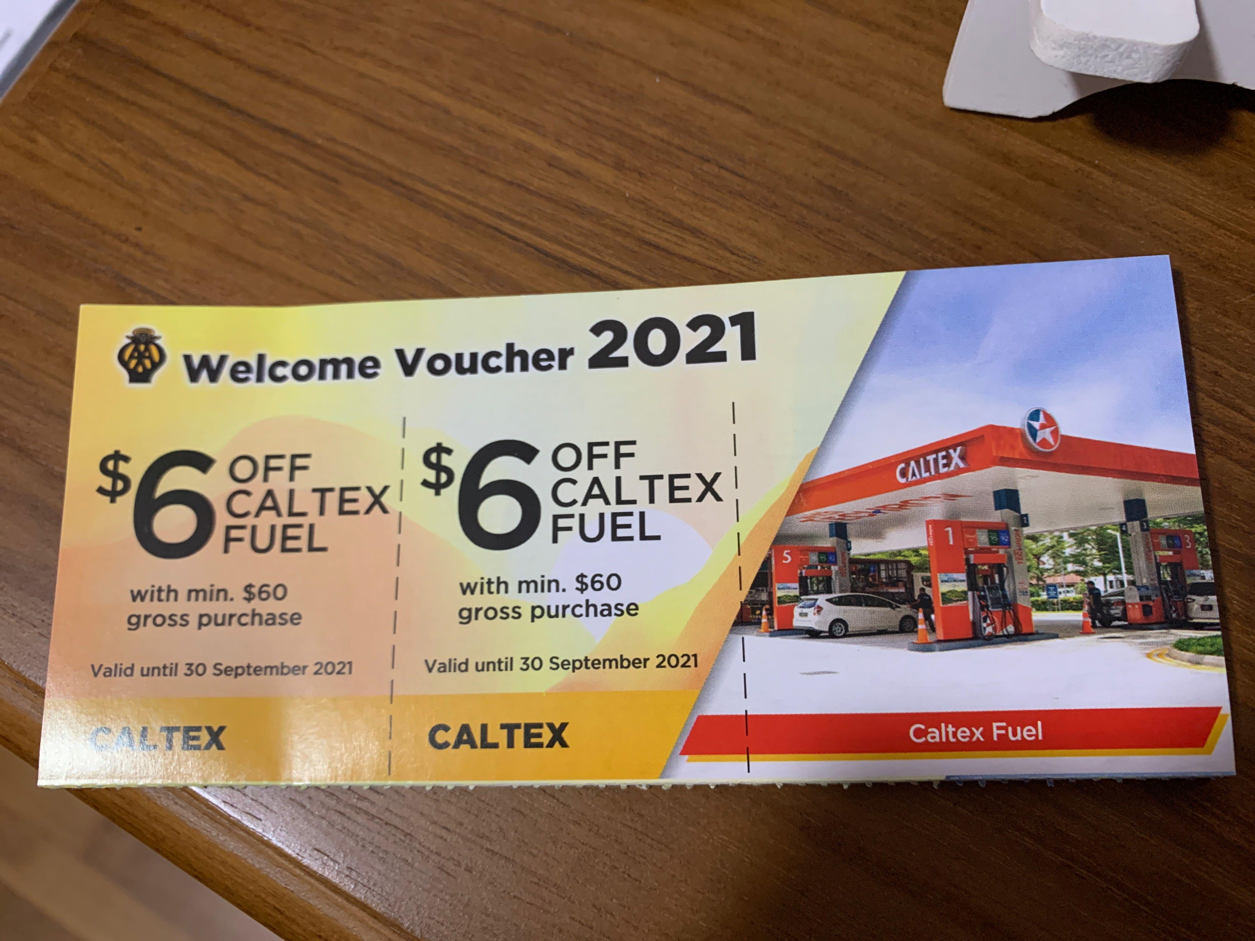 Caltex Petrol Voucher, Entertainment, Gift Cards & Vouchers on Carousell