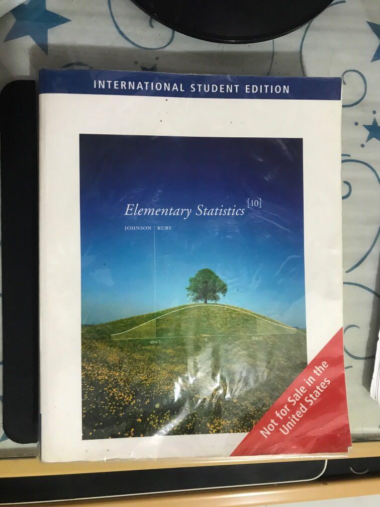 Elementary Statistics Textbook by Johnson & Kuby 10e, Hobbies & Toys ...