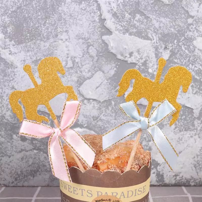 Generic cupcake dessert toppers - carousel unicorn toppers / DIY Crake ...