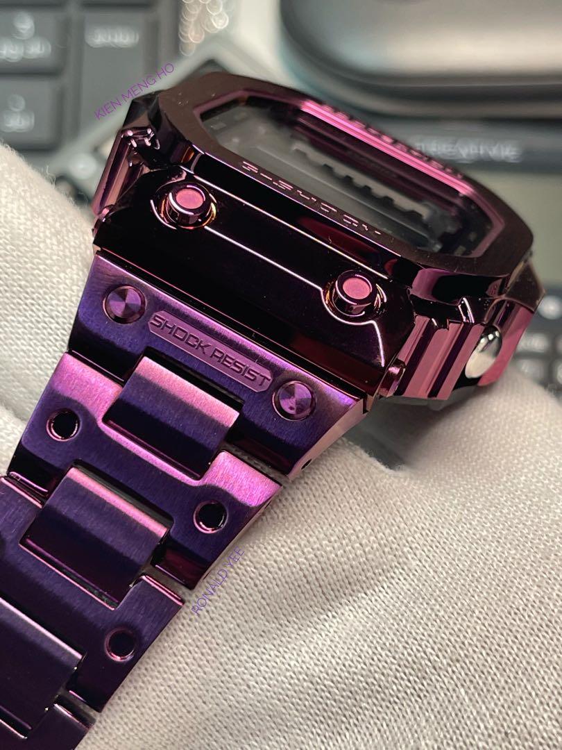 Restocked !!! GX-56BB IN CUSTOM PURPLE STAINLESS STEEL BEZEL AND ...