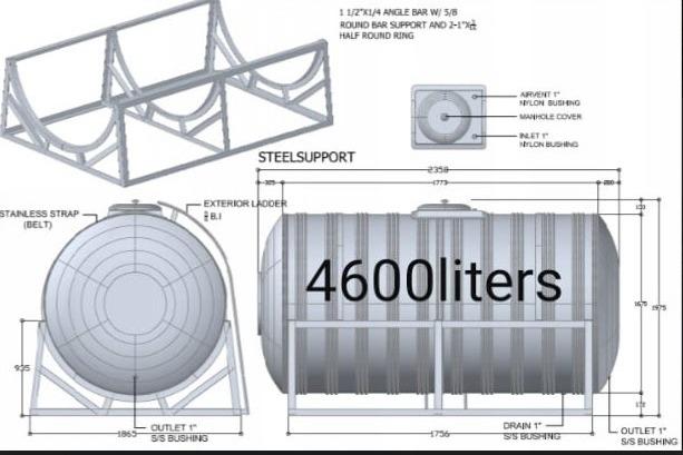 HBST4600 - HORIZONTAL SS WATER TANK, Commercial & Industrial ...