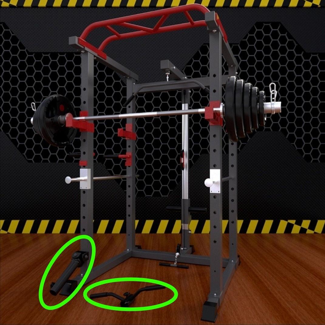 Home Gym Full Power Rack with Pulley Cable System, Sports Equipment ...