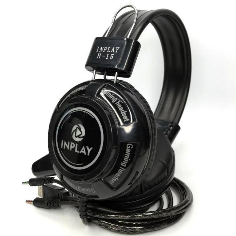 Inplay H-15 Gaming Headset RGB With Microphone, Heavy Duty, Black ...