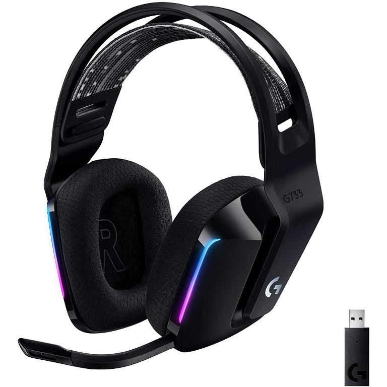 Logitech G733 Lightspeed Wireless RGB Gaming Headset with Microphone ...